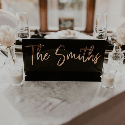 Wedding Head Table Sign Sweetheart Table Sign 3D Couples Sign - Etsy