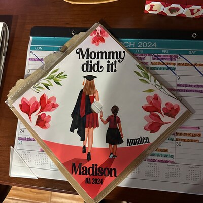 Custom Mommy Did It Graduation Cap Topper, Personalized Cap Decoration ...