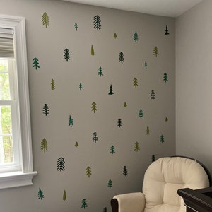 All the Small Trees // Tree Wall Decal / Forest Nursery Decor | Etsy