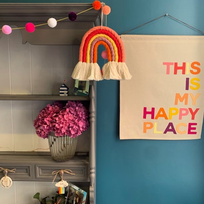 Custom Colour, This is Our Happy Place, Banner, Wall Hanging - Etsy