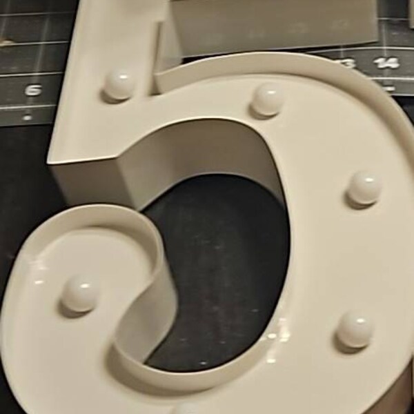 12" Metal WHITE/BLACK A-Z Marquee Letters Marquee Light Light up ...