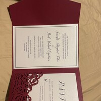 Elegant Pink and Gold Wedding Invitations With Free RSVP Cards - Etsy