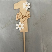 Daisy Cake Topper Flower Daisy Birthday Party Decor, Custom ...
