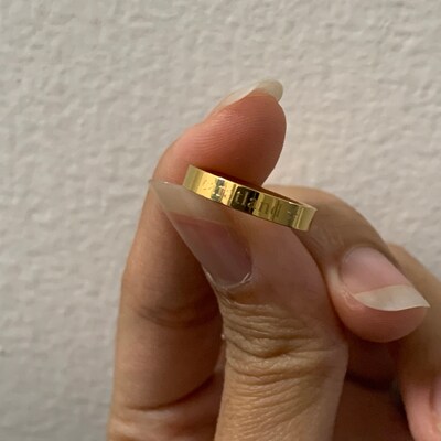SEVENTEEN RING/ Personalized Ring Subtle Engraved Ring - Etsy