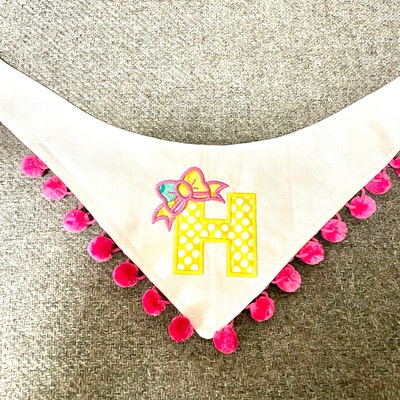 Bow Alphabet Letter Set A-Z Applique Machine Embroidery Design 4 Sizes ...