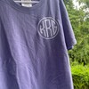 Monogram Youth Tee- Kids Embroidered Monogram T-shirt- Pigment Dyed ...