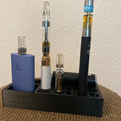 Vape Pen Cartridge Holder Organizer and Stand. Hold up to 8 Spare 510 ...