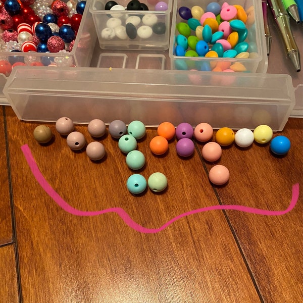 12mm Bead, Mixed Colors, Silicone Beads, Solid Beads, Wholesale Beads ...