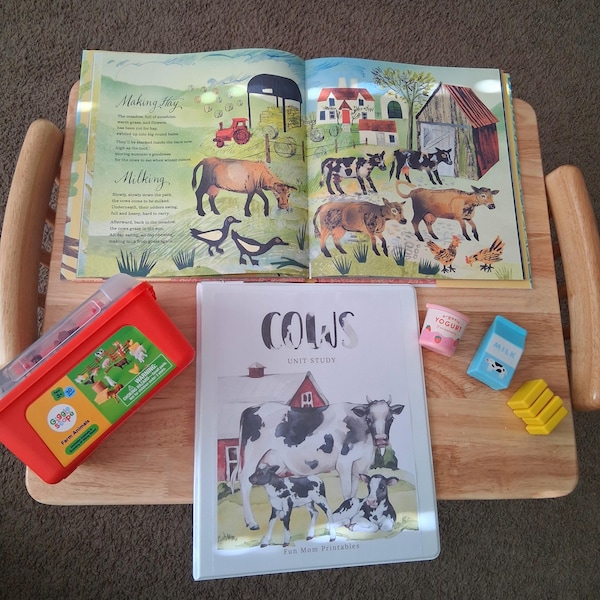 Cows Unit Study: Cattle Life Cycle, Anatomy (homeschool Printable) - Etsy