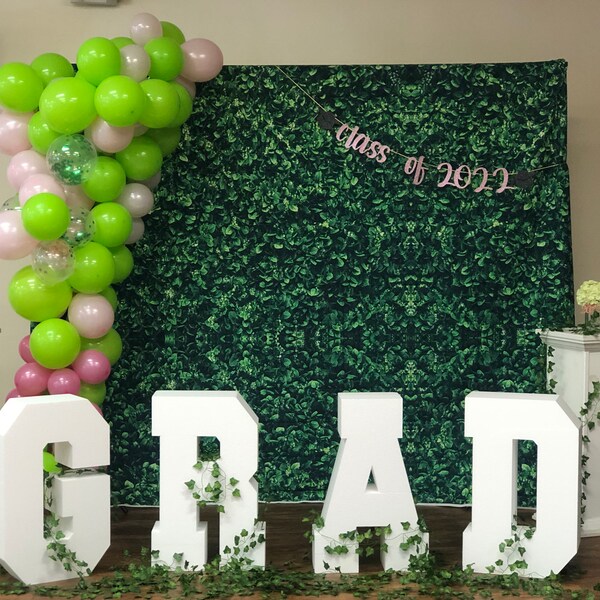 Large Grad Table Base Foam Letters | 30” Tall and 8” Deep Letters ...