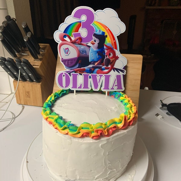 Disney T.O.T.S. Cake Topper, Cake Topper, Personalized Cake Topper ...