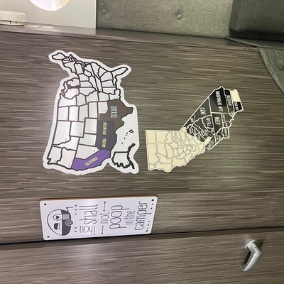 USA Decal Sticker Travel Map for Rv's and Campers - Etsy