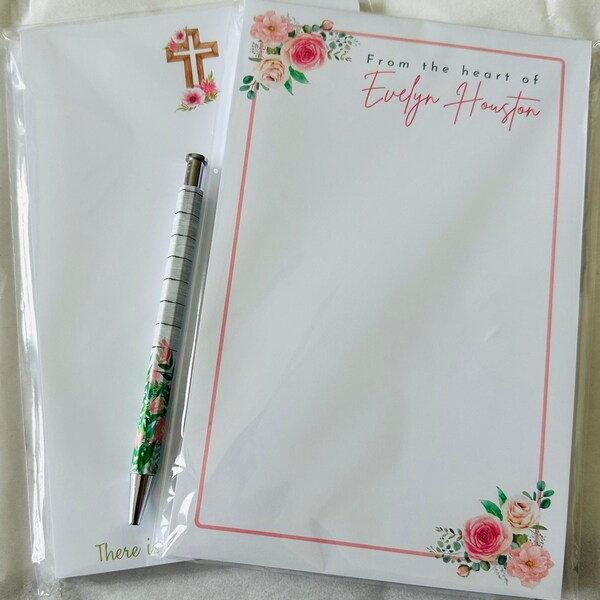 Personalized Faith Notepad, Bible Verse Gift, Mother’s Day Notepad ...