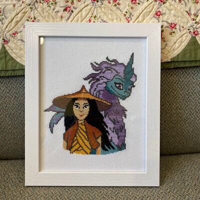 Sisu Dragon Cross Stitch Pattern, Raya and the Last Dragon, Raya and ...