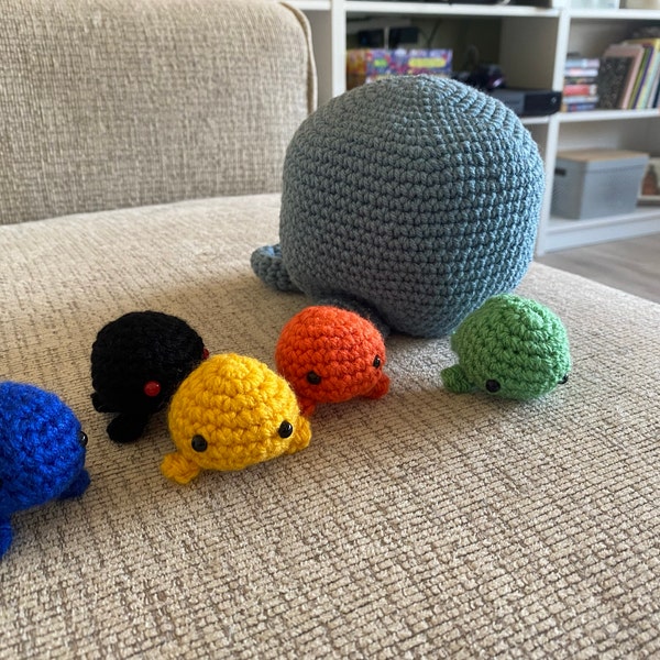 NO SEW (except the Eyes) - Whale Surprise Amigurumi Crochet Pattern ...