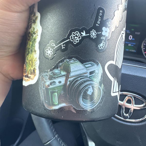 Camera Sticker, Photography, Photo, Photographer Gift, Macbook, Vinyl ...