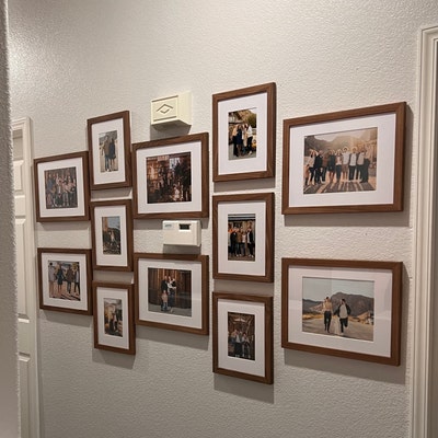 12 Piece Gallery Wall Frame Set starrustic Photo Frame Set With Mat ...