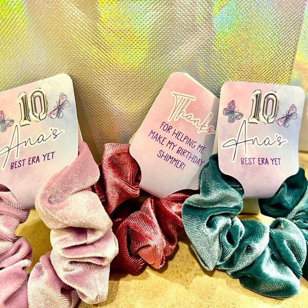 Birthday Era Scrunchie Friendship Bracelet Party Favors - Birthday ...