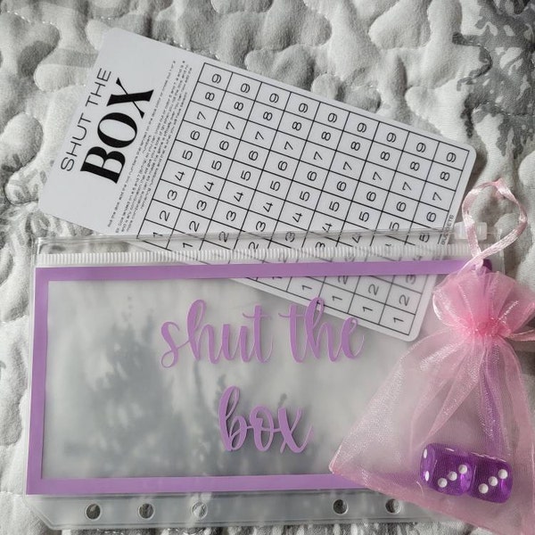 Shut the Box Savings Challenge | Savings Challenge | A6 Savings ...