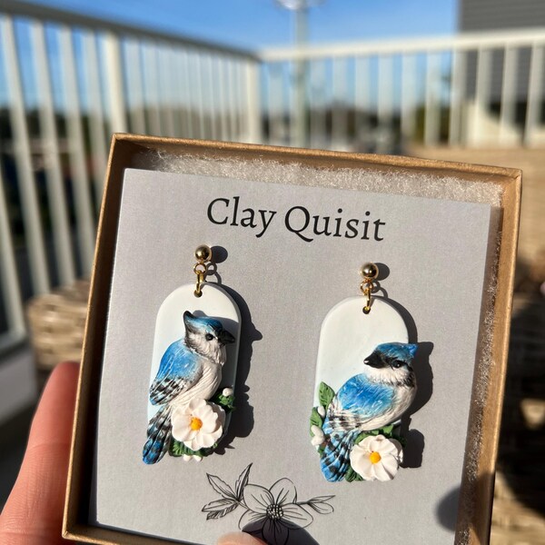 Cheetah Earrings Dangle Animal Earrings Handmade Polymer Clay Jewelry ...