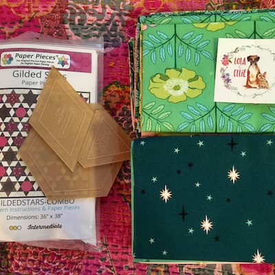 Tulas Bloomers EPP Kit Complete Paper Piece Kit Acrylic Templates Tula ...