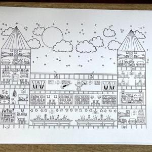 Hidden Gnomes in Shed Printable Adult Coloring Page Instant Download ...