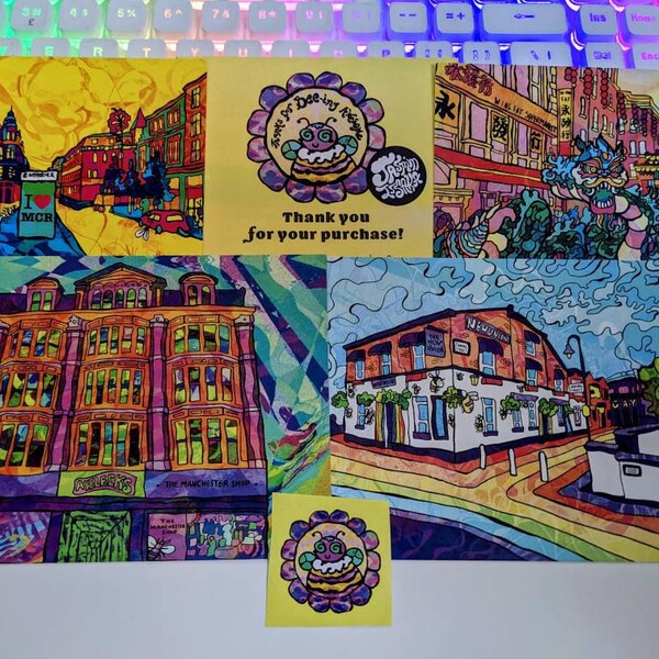 Nottingham Skyline Postcard, Nottingham Contemporary Gallery Postcard ...