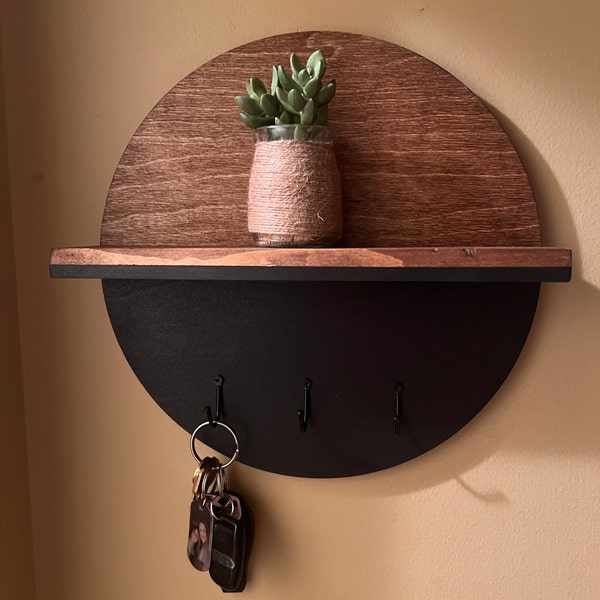 Key Hooks & Shelf, Key Holder, Key Organizer, Entryway Shelf - Etsy