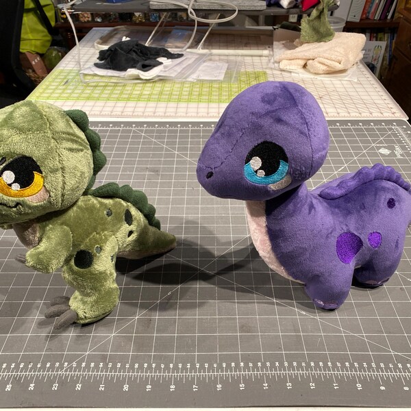 Dinosaur Plush Bundle Sewing Pattern .pdf Tutorial Brontosaurus ...