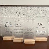 Frosted Arch Acrylic Sign Small Acrylic Business Signs Signage for ...