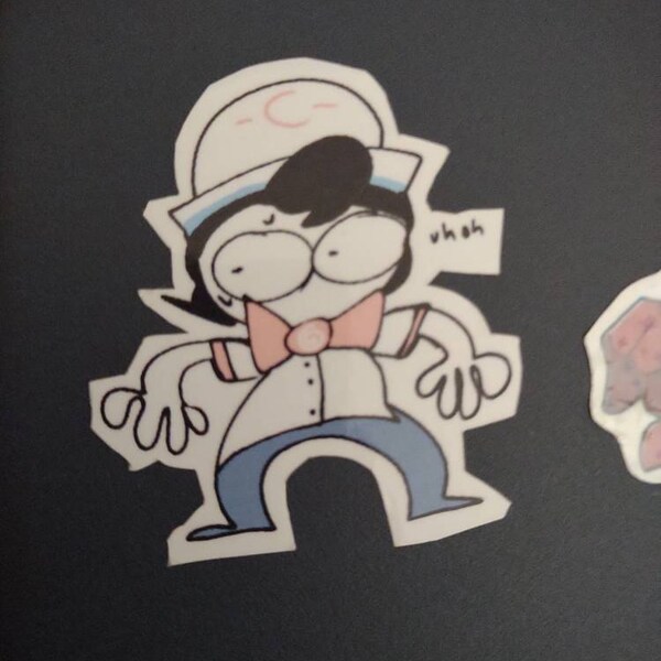 Kevin the Candy Man Scared Sticker! - Etsy
