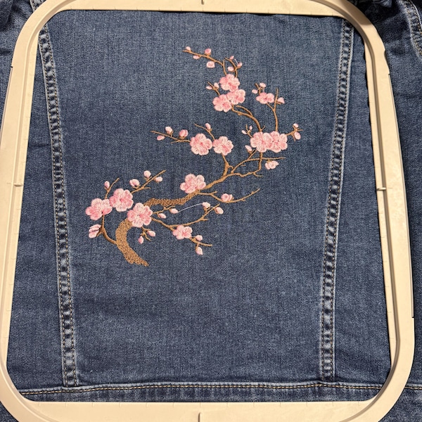 Cherry Blossom Embroidery Design, Sakura Machine Embroidery Design ...
