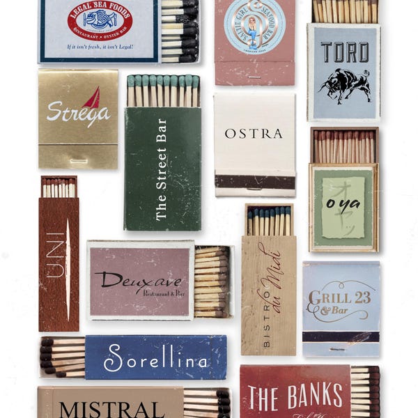 Two Black Vintage Blank Matchbox Templates | Digital Download - Etsy