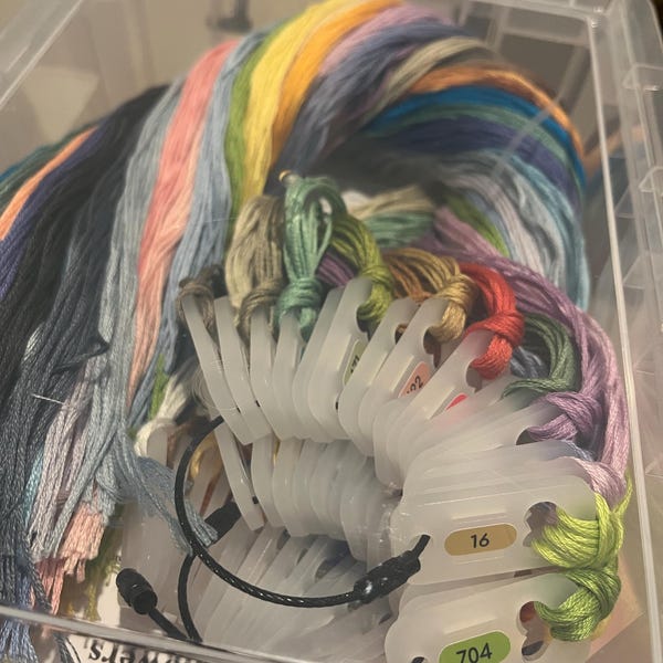 PIPSQUEAKS Acrylic Thread Drops | Floss Drops | Organiser Drop for ...