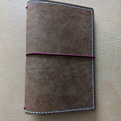 Personalized Leather Pocket Travelers Journal A6 Leuchtturm Cover Field ...
