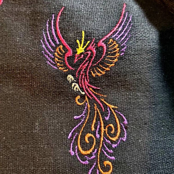 Phoenix Collection Machine Embroidery - Etsy