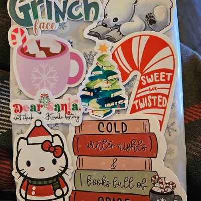Cold Winter Nights & Books With Spice Sticker, Bookish Christmas ...