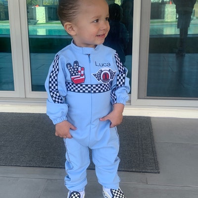 Custom Race Suit Race Car Birthday Halloween Costume 1st Birthday ...