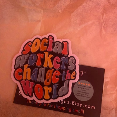 Social Work Sticker Career Sticker Cute Sticker Colorful Sticker ...