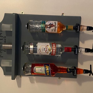 Handmade Pine Optics Bar, Personalised, Home Bar, Wall Mounted Optics ...