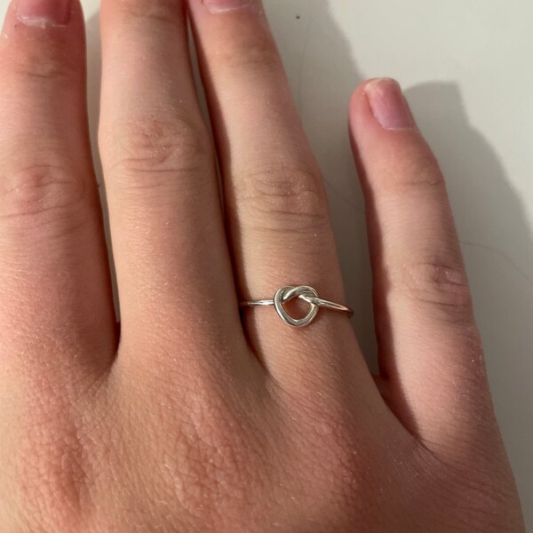 2 Friendship Knot Rings - Set of Two Best Friends Rings - Bridesmaid ...