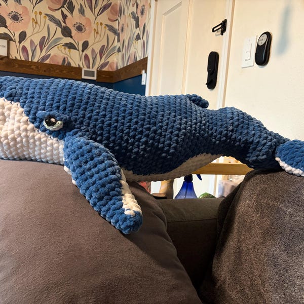 Crochet Humpback Whale PATTERN, Norbert the Humpback Whale Low-sew PDF ...