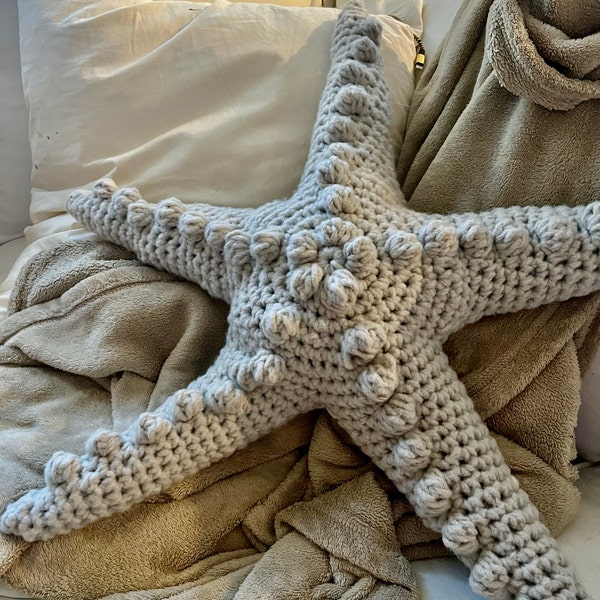 Large Plush Starfish Toy or Pillow PDF Crochet Pattern INSTANT DOWNLOAD ...