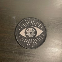 Eyeball Iron on Patch // Round Patch // Eye Patches// Iron on // Psychedelic Patch // Gift for ...