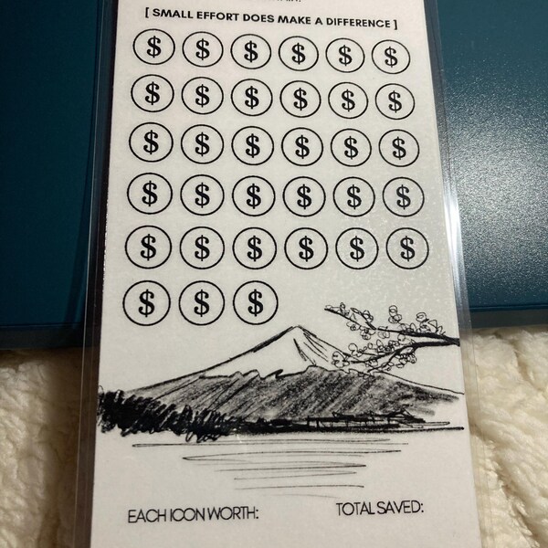 Printable Savings Account/in the Bank Tracker A6/personal Size Digital ...