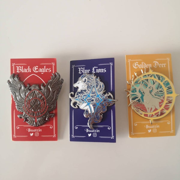 Fire Emblem Three Houses Crest Enamel Pins - Etsy