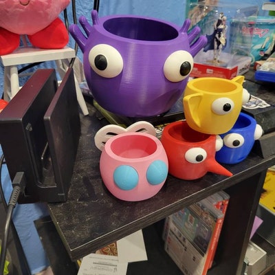 Pikmin Planter Pots 3D Printed - Etsy