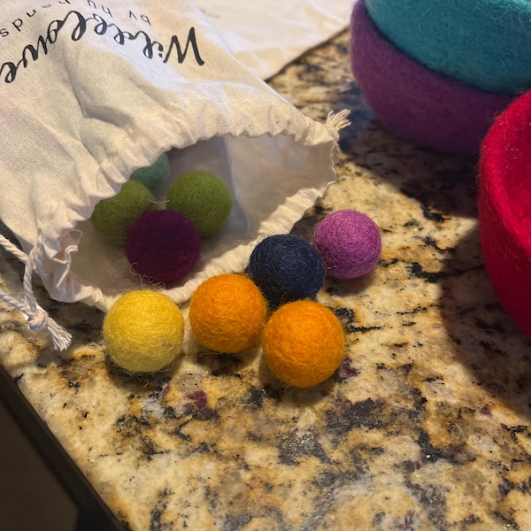 Rainbow Felt Sorting Shapes for Pretend Play, Stacking, and Montessori ...