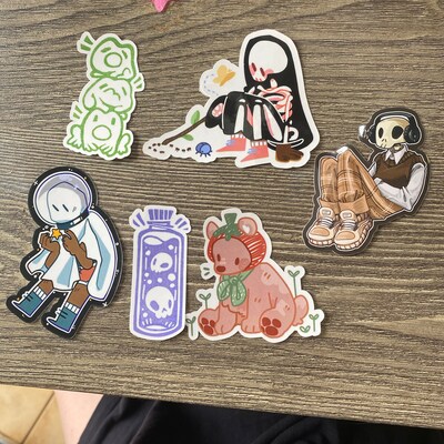 Cute Space Ghost Waterproof Sticker Set V5 - Etsy