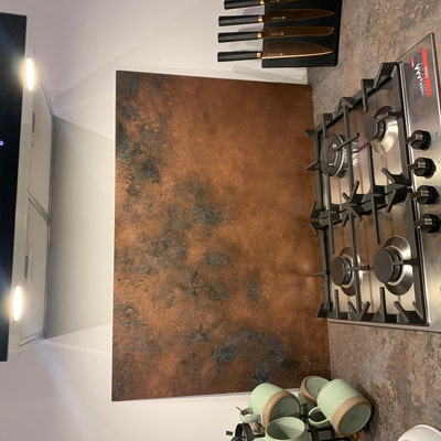 Kitchen Splashback Aged Copper Effect stormy Sky - Etsy